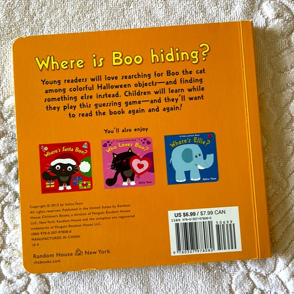 Toys | Wheres Boo Hideandseek Bookyoon Salina Board Book | Poshmark